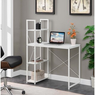 Designs2Go Office Workstation with Shelves, White - Bed Bath & Beyond ...