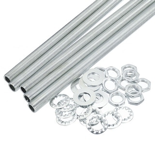 35x Lamp Pipes w Hex Nuts Washers 1/8IP Thread Fastener Light Fixture ...