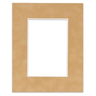 6x10 Mat Bevel Cut for 4x8 Photos - Acid Free Beige Suede Precut ...