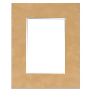7x9 Mat Bevel Cut for 5x6 Photos - Acid Free Beige Suede Precut ...