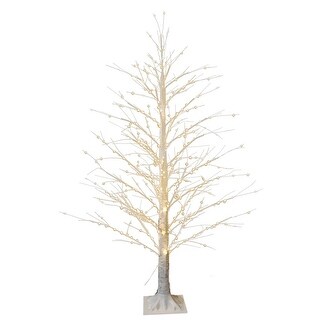 5' Pre-Lit Twinkle Birch Twig Artificial Christmas Tree, Warm White LED ...