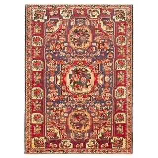ECARPETGALLERY Hand-knotted Konya Anatolian Navy Wool Rug - 7'0 x 9'9 ...