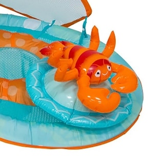 SwimWays Inflatable Baby Spring Lobster Pool Float Activity Center (6 ...