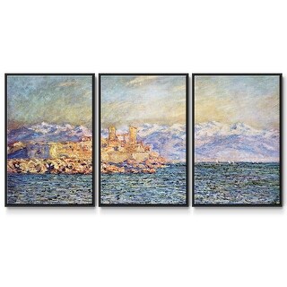 The old Fort in Antibes by Monet - Multi Piece Framed Canvas - Bed Bath ...