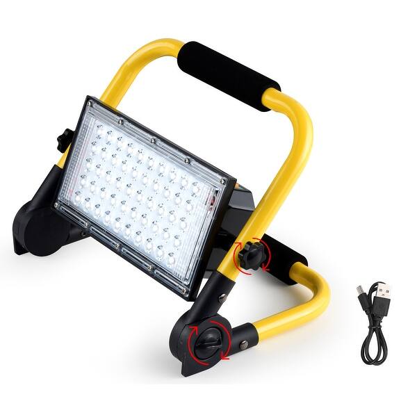 Rechargeable Solar 50w Portable Folding LED Work Light 7000k Outdoor ...