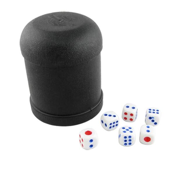 Game Dice Roller Cup Black w 6 Round Corner Dices - Bed Bath & Beyond ...