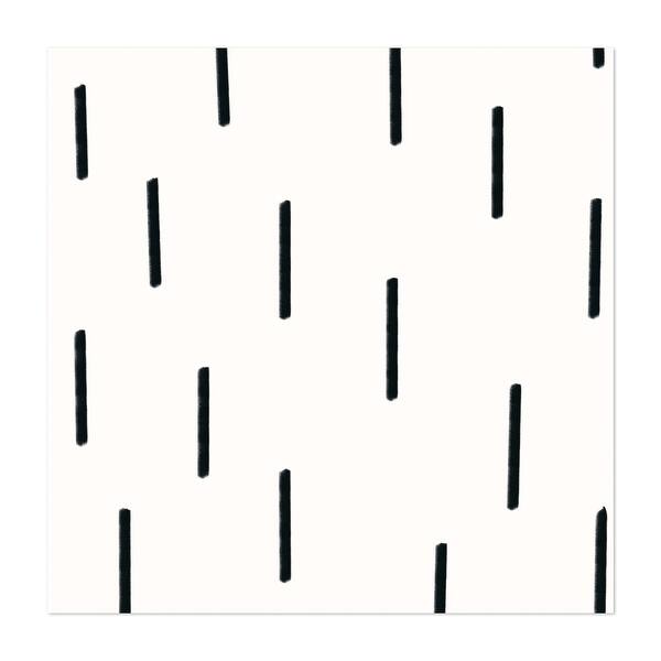 MOD Single Chunky Line VerticalLight Charcoal Art Print/Poster - Bed ...