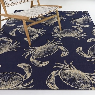 Sebastiao Coastal Crab Area Rug - Bed Bath & Beyond - 37906268