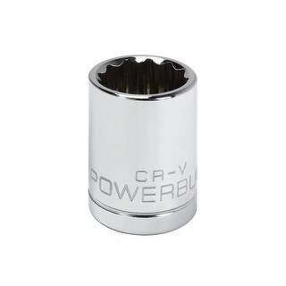 Powerbuilt 1/2 Inch Drive x 20 MM 12 Point Shallow Socket - 642018 ...