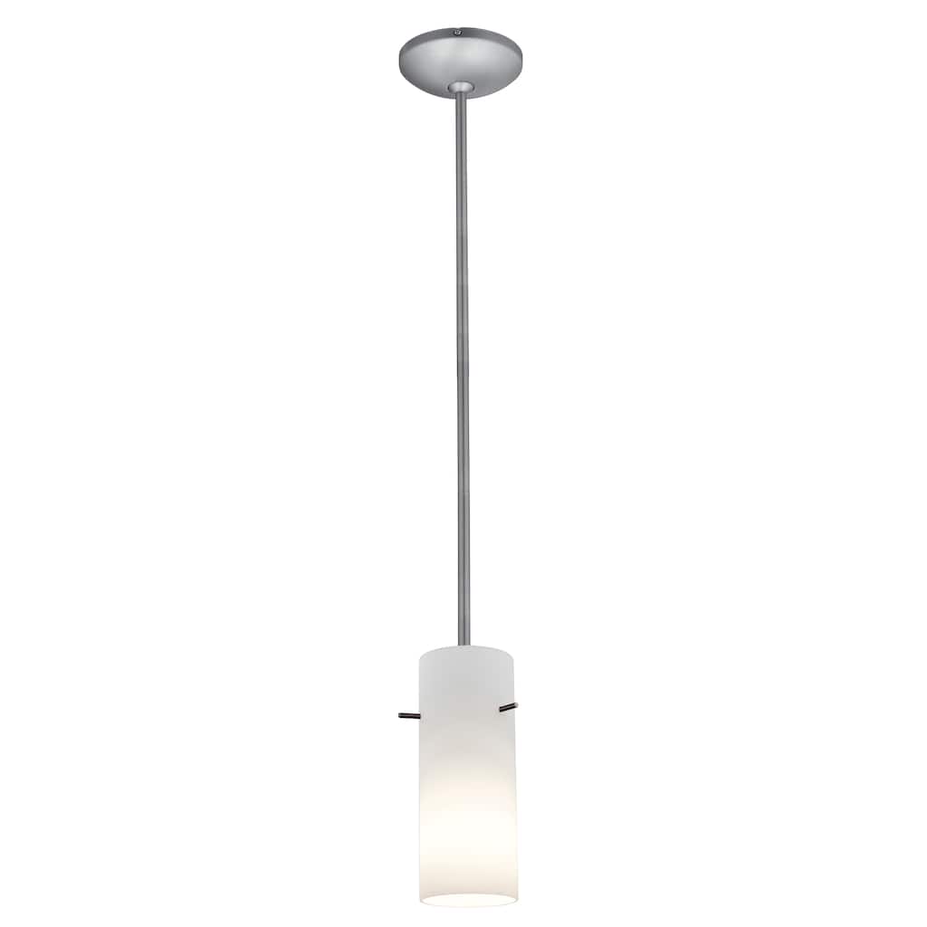 Access Lighting Cylinder Steel Integrated LED Rod Pendant - Overstock ...