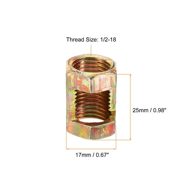 Hex Coupling Nut Female Thread Connector 25mm Nut Pipe Joint - Bed Bath ...