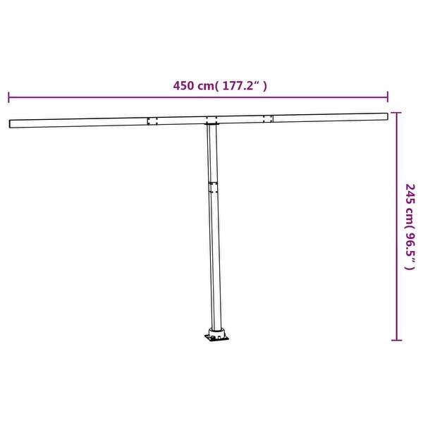metal awning support posts