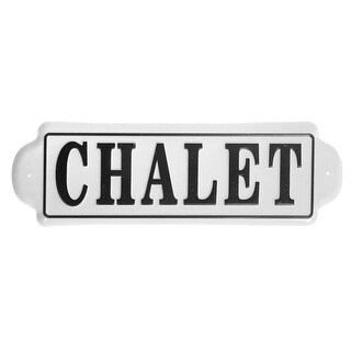 Embossed Metal Wall Sign (chalet) - Bed Bath & Beyond - 34223925