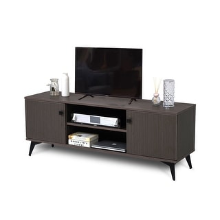TV Television Stands with Cabinet Wood Storage TV Console Table;Retro ...