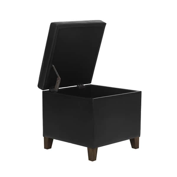 black ottoman box