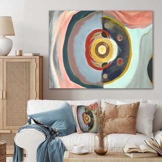 Designart "Mystic Terra Rosa Wisdom V" Abstract Painting Canvas Wall ...