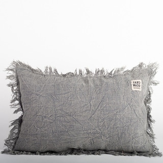 Stone Washed Gray Rectangular Cushion Cover - Bed Bath & Beyond - 42472157