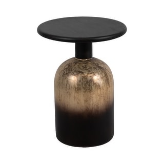Sagebrook Home 22" Elegant Wood and Glass Brown Accent Side Table ...