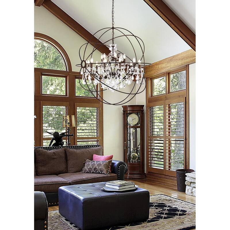 Royce Edge 18-Light Dark Bronze Chandelier - Bed Bath & Beyond - 20228499
