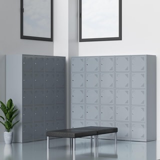 15 Inch Wide Steel Storage Lockers with 5 Doors - N/A - Bed Bath ...
