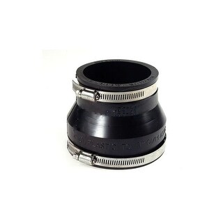 6 in. Black Rubber Flexible Coupling - Bed Bath & Beyond - 39110241