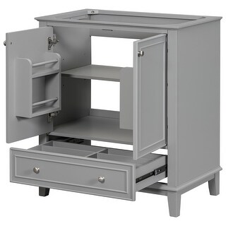 Bathroom Vanity without Sink, Base Only, with Doors and Drawer - Bed ...
