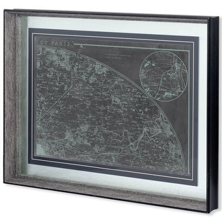 Map of Paris Grid II Framed Art Print - Bed Bath & Beyond - 39198408