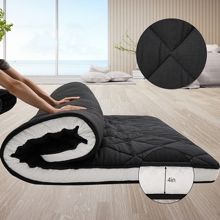 DoCred Extra Thick Futon Mattress, Foldable Roll Up Mattress - Bed Bath ...
