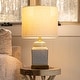 Catherine 21.5" Ceramic/Metal Ginger Jar LED Table Lamp, White/Navy by ...