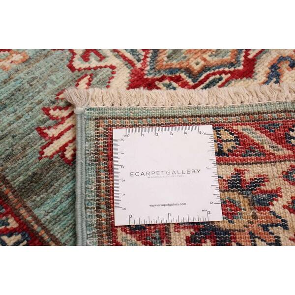 ECARPETGALLERY Hand-knotted Aryana Cyan Wool Rug - 2'5 x 6'9 - Bed Bath ...