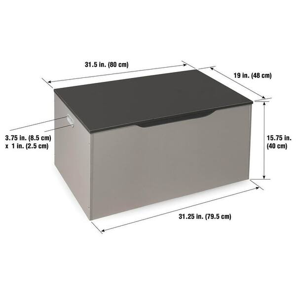 Wooden Flat Bench Top Toy and Storage Box - Bed Bath & Beyond - 38195640