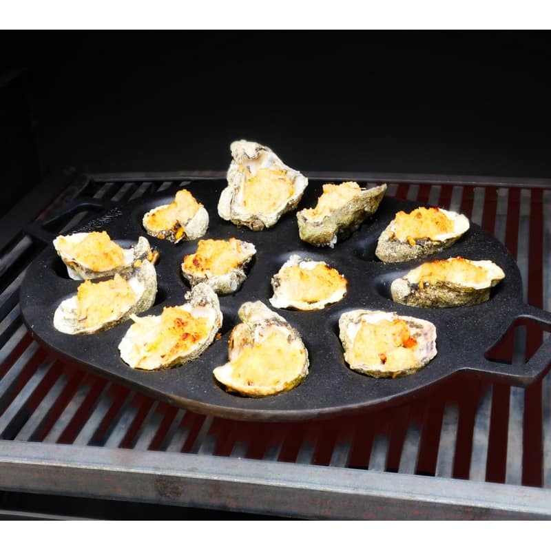 Bayou Classic® 7413 -Cast Iron Oyster Grill Pan - Overstock - 30681067