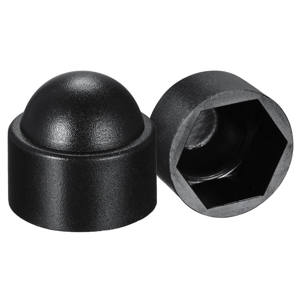 Plastic Dome Bolt Nut Protection Cap M12 / 19mm Hex Screw Cover Black 100pcs - Bed Bath & Beyond ...