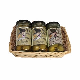 3ct Gourmet Mild Redneck Beer and Martini Cocktail Olive Gift Pack ...