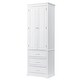 70 inch Tall Storage Cabinet with 3 Drawers &2 Doors for Bathroom ...