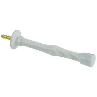 Ultra Hardware 3 In. White Plastic Tip Spring Door Stop - 1 Each - 3 In ...