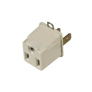 15 AMP Plastic Beige Plug Adapter - Bed Bath & Beyond - 39111544