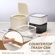 Small Desktop Trash Can with Pull-Out, Compact Mini PP+PET Wastebasket ...