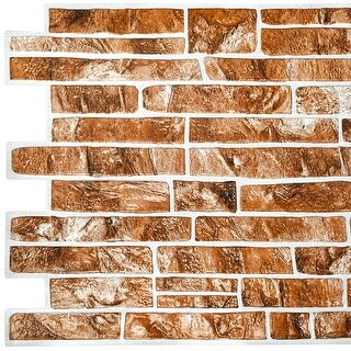 Dundee Deco Light Brown Slate PVC 3D Wall Panels, Decorative Wall ...