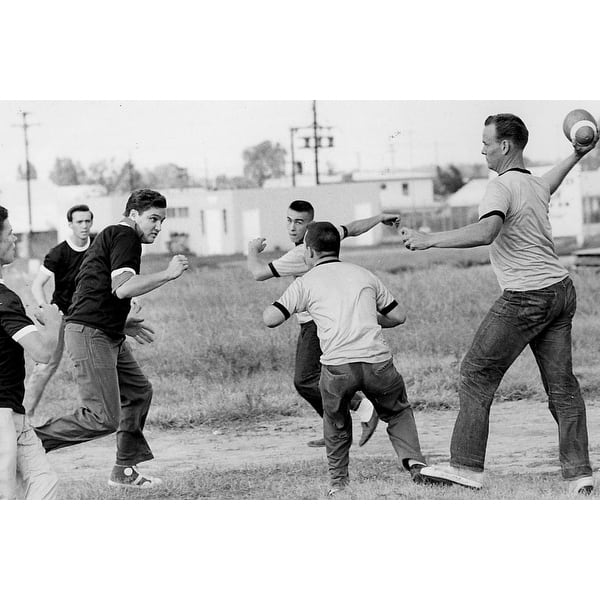 Elvis Presley playing football Photo Print - Bed Bath & Beyond - 25372165
