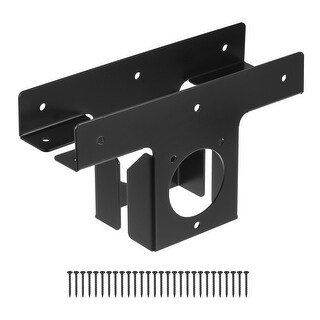 2pcs Corner Brackets, 3-Way T Brackets 4" x 4" -Actual 3.5 Inch, Black ...