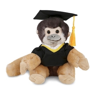 DolliBu Squirrel Monkey Graduation Plush with Gown and Cap with Tassel ...