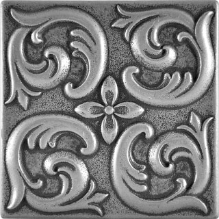 Moroccon Metal Insert Tile Pewter Nickel 2x2 ( PACK OF 8 PIECE) - Bed ...