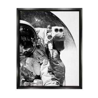 Stupell Monochrome Astronaut Distant Planet Outer Space Photography ...
