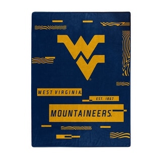 NCAA West Virginia Mountaineers Digitize Raschel Throw Blanket - Bed ...