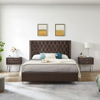King Bed with One Nightstands 2 Piece Set - Bed Bath & Beyond - 36587167