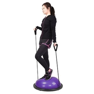 Yoga Balance Ball Use at Home Gym Increases Core Strength Purple - N/A ...