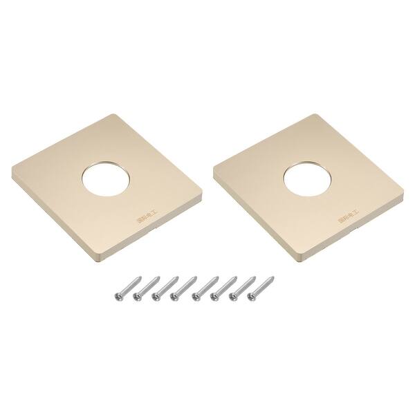 Grommet Wall Plate PC Wall Panel with 1.3 Inch Cable Through Gold Tone ...