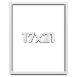 17x21 Shadow Box Frame White | 2 Inches Deep Real Wood Contemporary ...