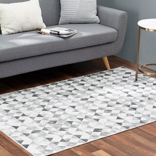 Diamonds in the Rough Gray Area Rug - Bed Bath & Beyond - 36178348